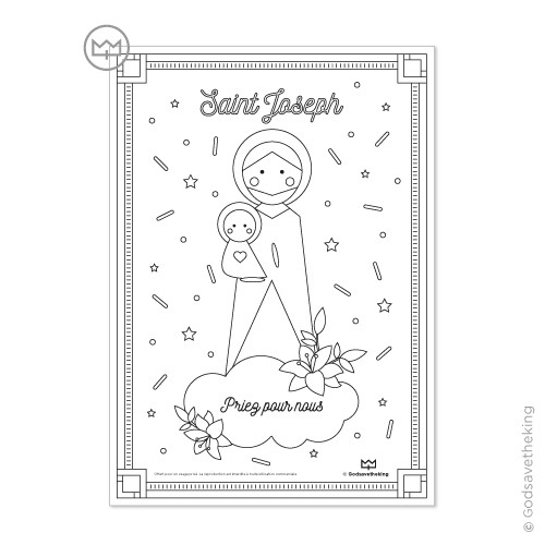 Pages à Colorier De Marie Et Joseph Pour Les Enfants Coloriage